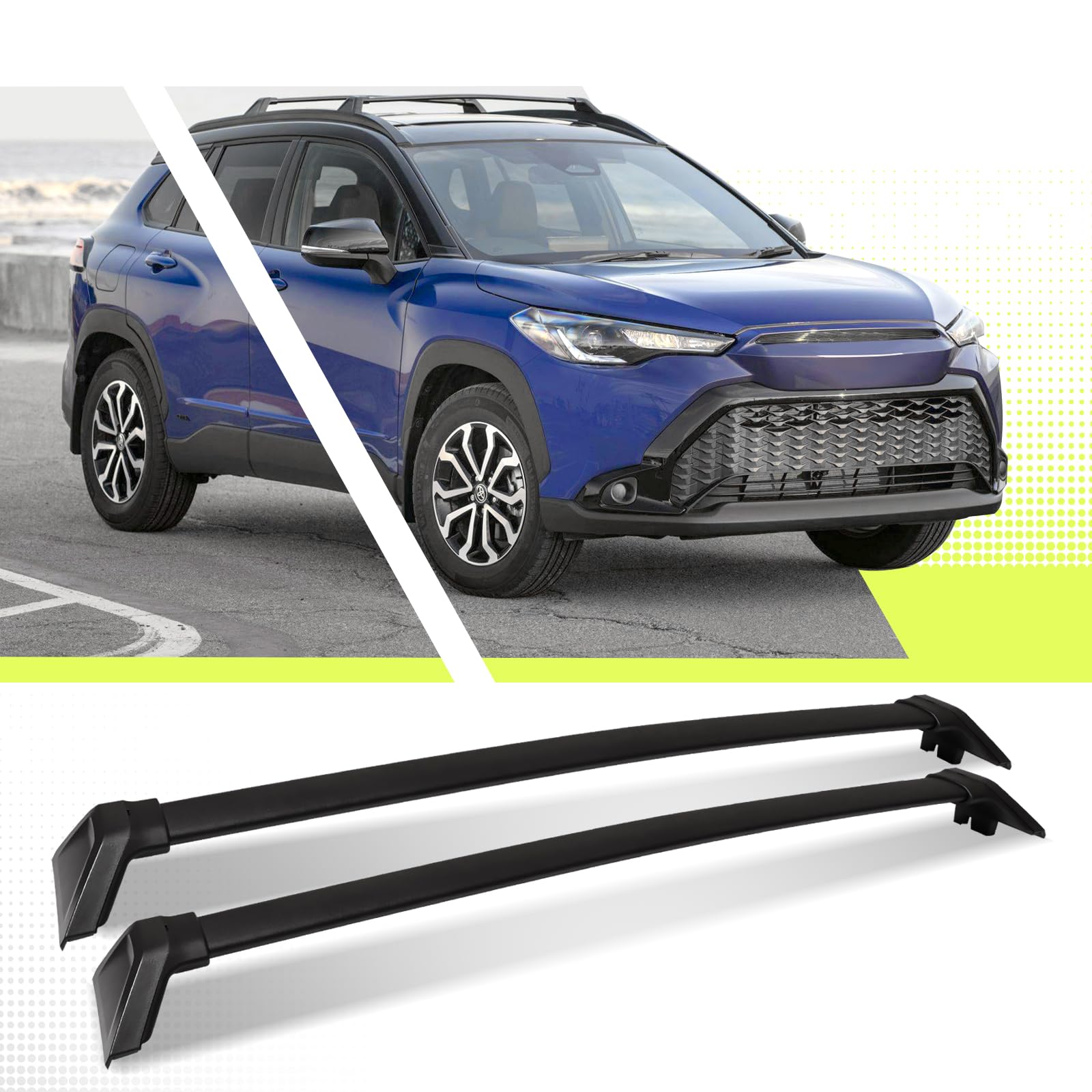 Heavy Duty 220 LBS Cross Bar Roof Rack Fit for 2022 2023 2024 Toyota ...