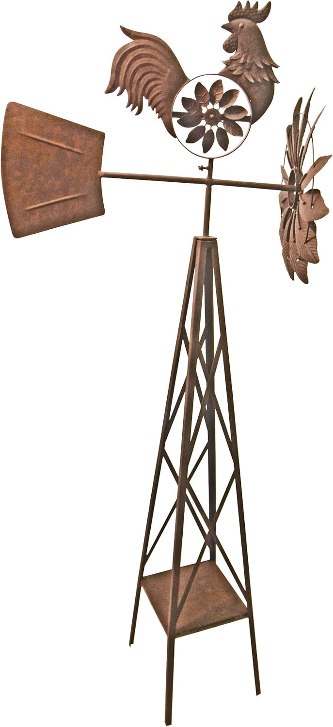 Amazon.com : Red Carpet Studios Breeze Buddies Windmill, Rooster : Yard ...