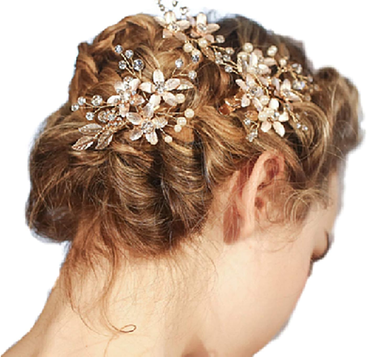 2 St. (1 Paar) Damen Haarschmuck Accessoires Haarblumen Haargesteck ...
