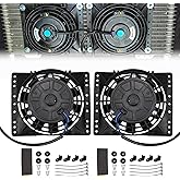 Amazon.com: 6'' Inch Small Slim Push Pull Electric Cooling Fan 650CFM Radiator Oil Cooler Mount ...