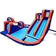 Amazon.com: HapCap Blue Inflatable Water Slide for Kids,Obstacle Course ...
