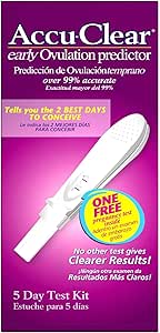 Amazon.com: Accu Clear Total Ovulation Line Test (5 Days + 1 Pregnancy ...