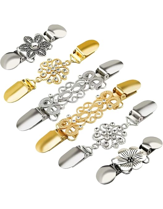 Gold Alloy Cinch Clip 4 Pack Dress Cinch Clips, Tightener Dress Back ...