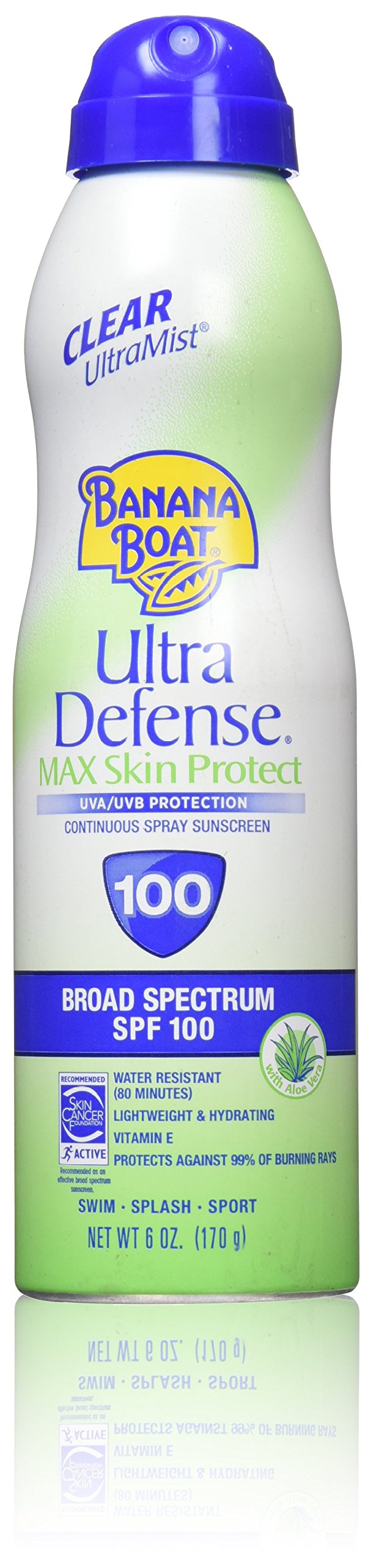 Banana Boat Sunscreen Ultra Defense MAX Skin Protect Ultra Mist Broad ...