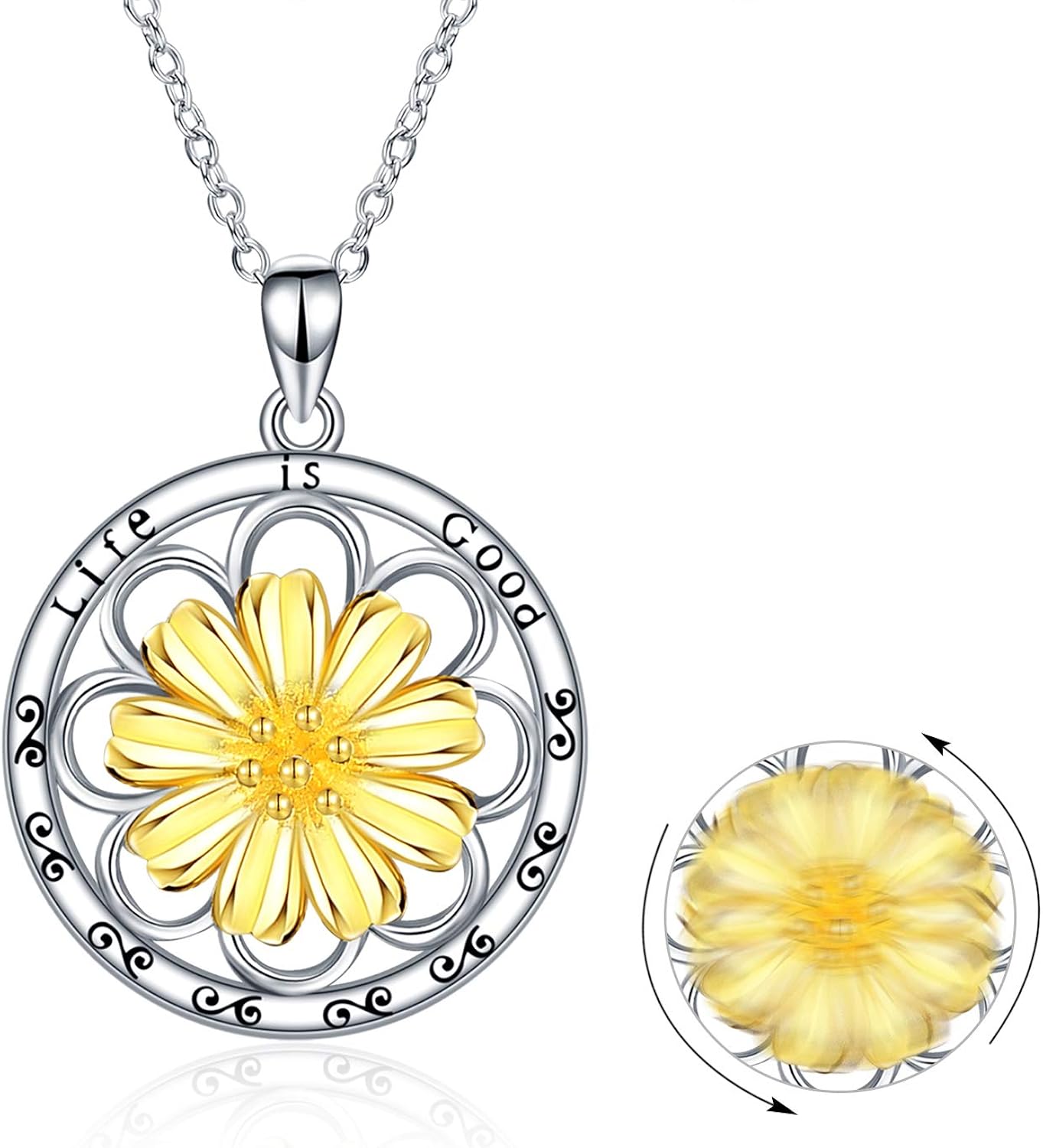Gold Daisy Necklace / Little Gold Daisy Necklace Gold Daisy Necklace ...