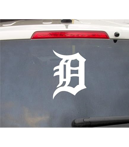 Old English Lettering Letter D Car Tablet Vinyl Decal Gothic Number