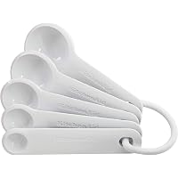Amazon.com: KitchenAid Measuring Spoons, Set Of 5, White: Home & Kitchen