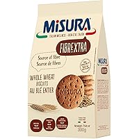 Misura Fibrextra, Whole Wheat Biscuits, High in Fibre, Product of Italy ...
