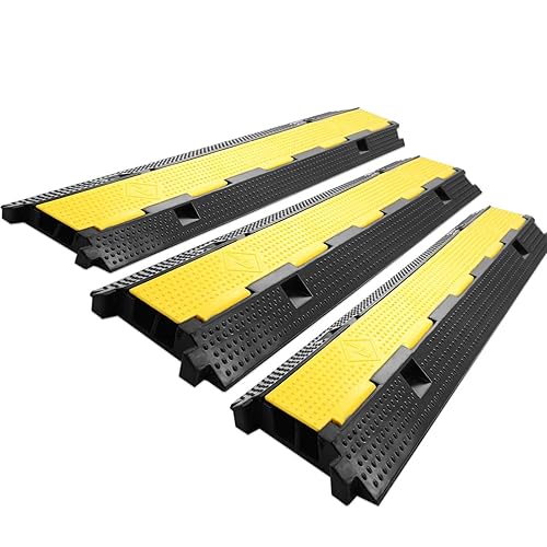 SHZOND Extreme Rubber 2 Channel Cable Protector Cable Ramps/Protectors ...