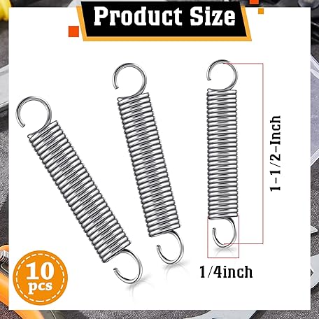 Mua Dunzy 10 Pcs SP 9600 Extension Spring 1/4 Inch x 1-1/2 Inch 0.035 ...