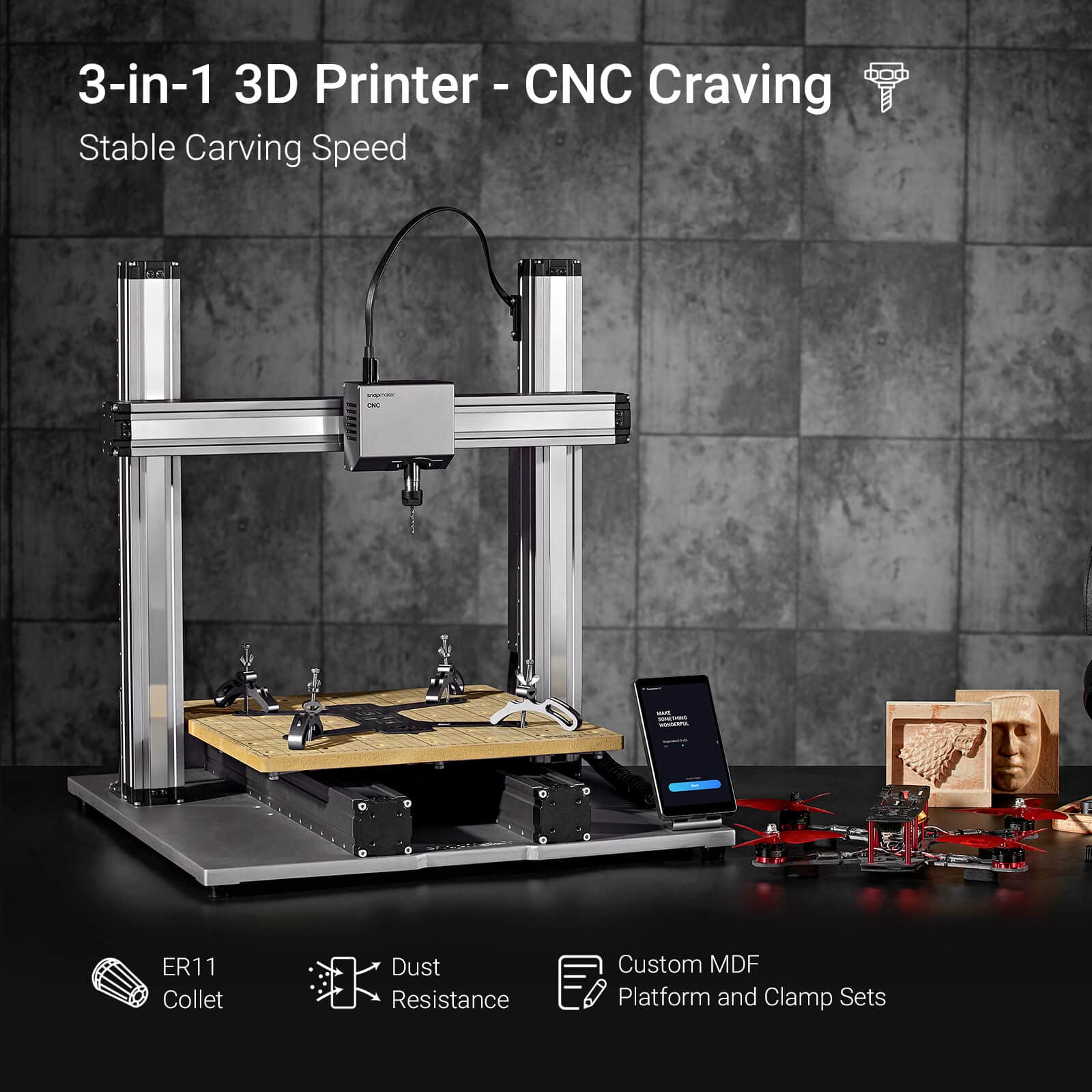 Mua Snapmaker 2.0 Modular A250T 3D Printer, 3 in 1 3D Printer with 3D ...
