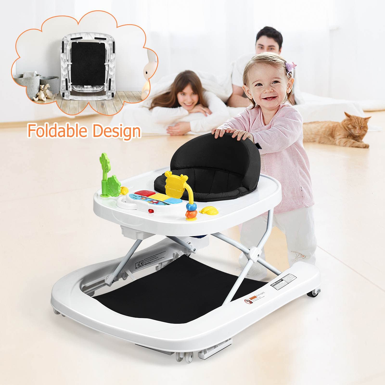 Mua INFANS Foldable Baby Walker, 3 in 1 Toddler Walker Bouncer ...