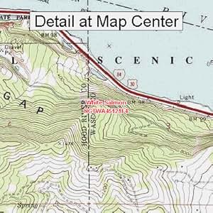 Amazon.com : USGS Topographic Quadrangle Map - White Salmon, Washington ...