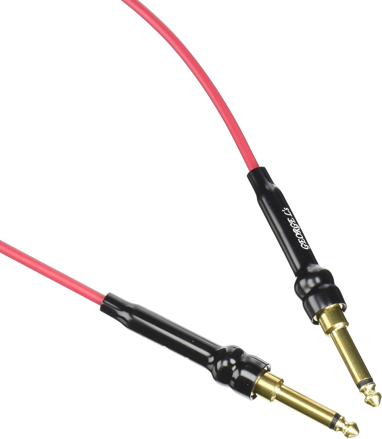 Amazon.com: George L's 155 Guage Cable with Straight Plugs (Red, 20 ...