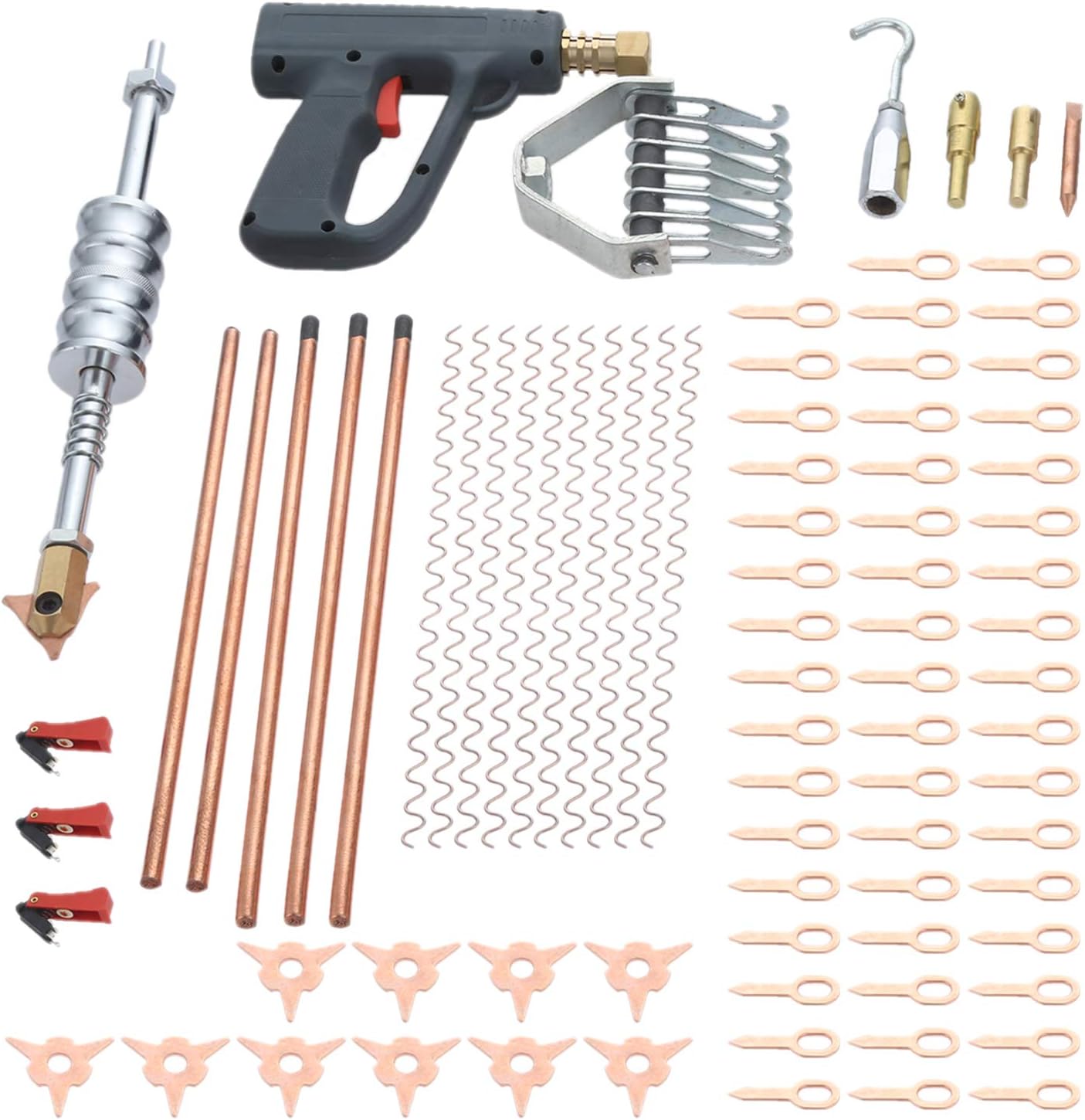 86pcs Stud Welder Dent Puller Spot Welding Car Body Repair Tool Kit ...