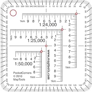 Amazon.com: MapTools Pocket Sized UTM Corner Rulers : Map Tools: Office ...