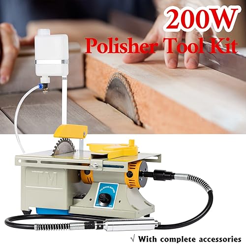 Lapidary Equipment 750W DIY Jewelry Rock Lapidary Saw 110V Mini Table