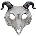 Amazon.com: Mzztino Goat Skull Mask Horror Sheep Head Masks Halloween ...