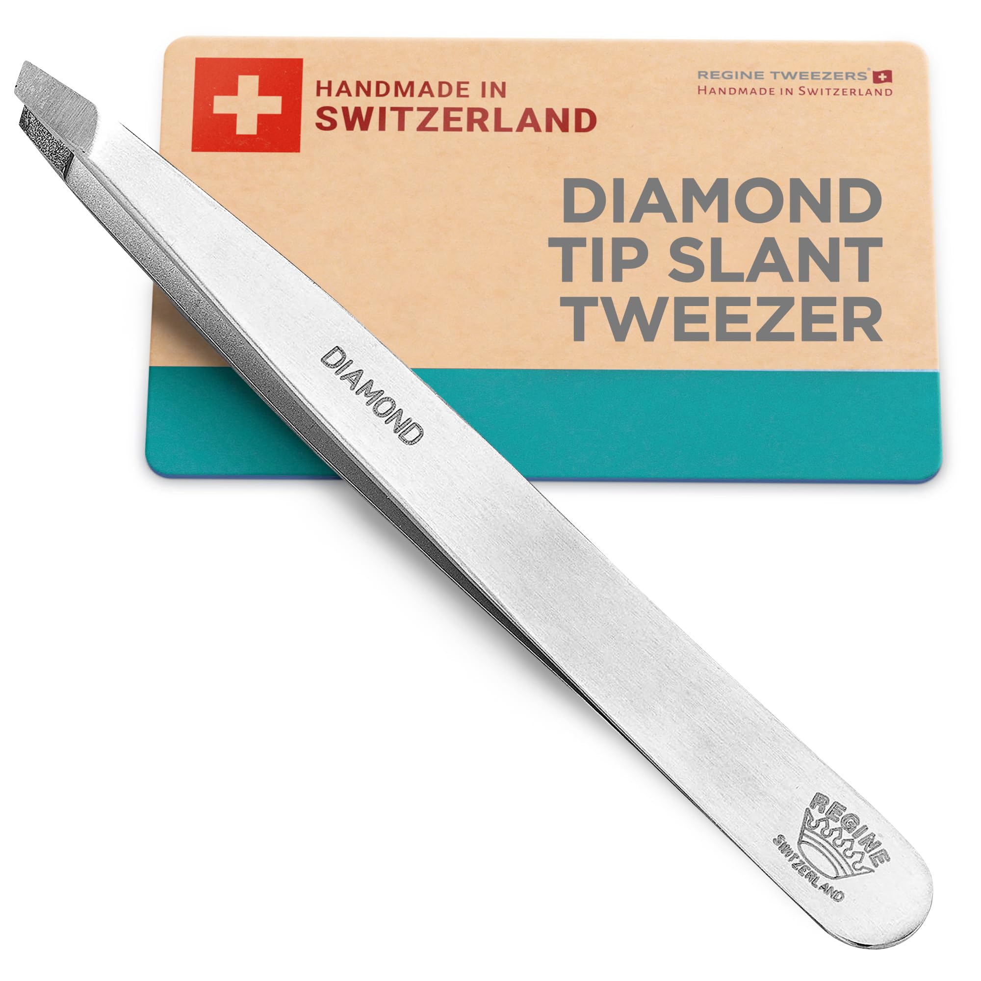Professional Tweezers Diamond Slant Tip - Diamond Tip Tweezers for Men ...