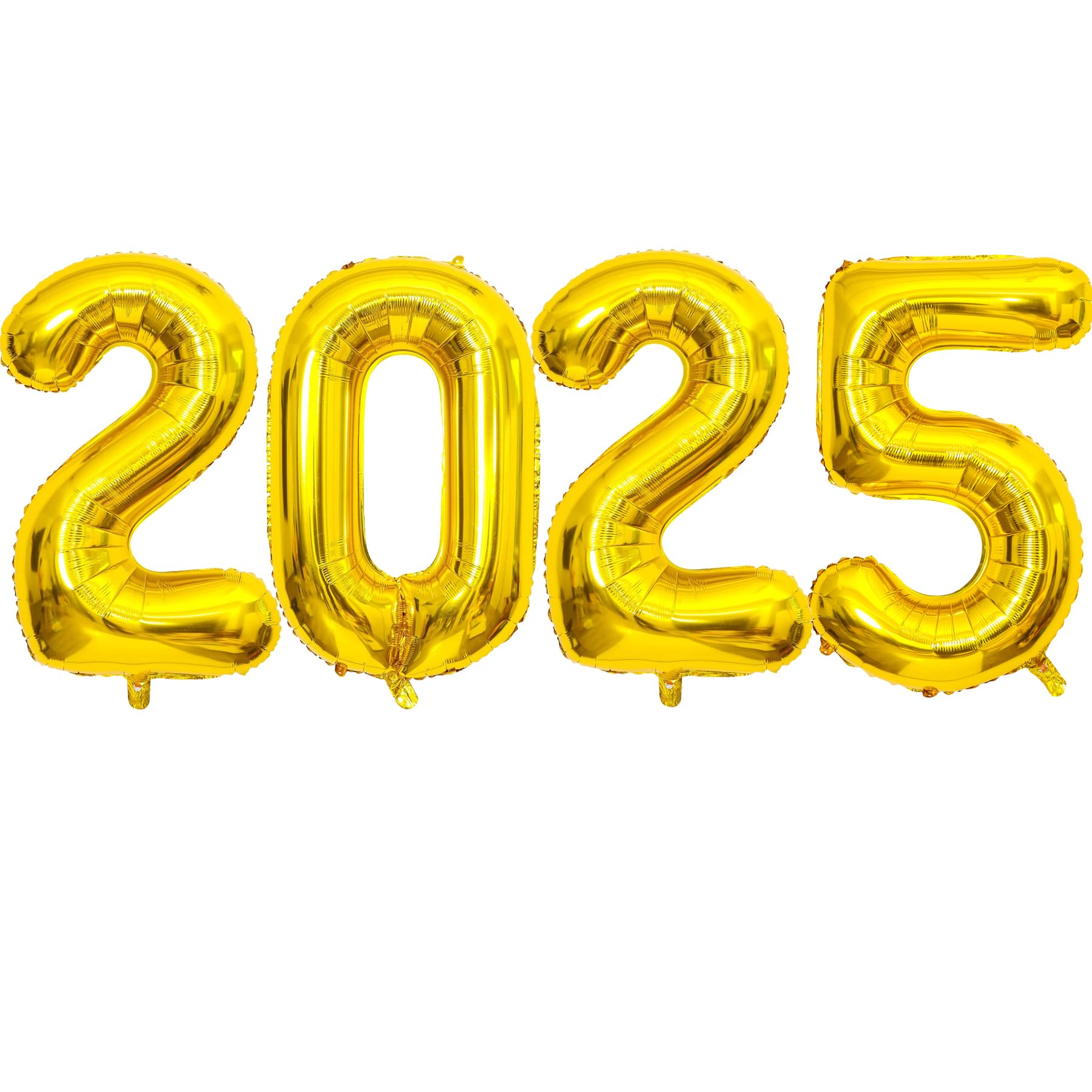 Gold Number 2025 Balloons, 40" Large Gold 2025 Balloons Helium Mylar ...