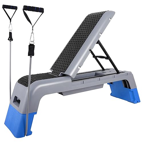 ANT MARCH Aerobic Deck Adjustable Workout Aerobic Stepper Step Bench ...