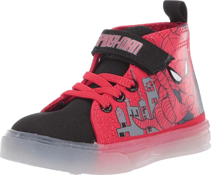 Amazon.com | Favorite Characters Boy's Spider-Man Hi-Top SPF730 ...