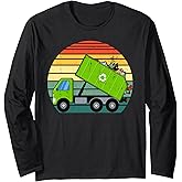 Amazon.com: Retro Garbage Truck Waste Management Tee Boys Toddlers Kids ...