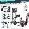 Gazzyt Sim Racing Cockpit with Red Playseat and Monitor Stand fit for ...