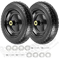 13 inch Flat Free Wheelbarrow Tires for Gorilla Carts - Compatible with ...