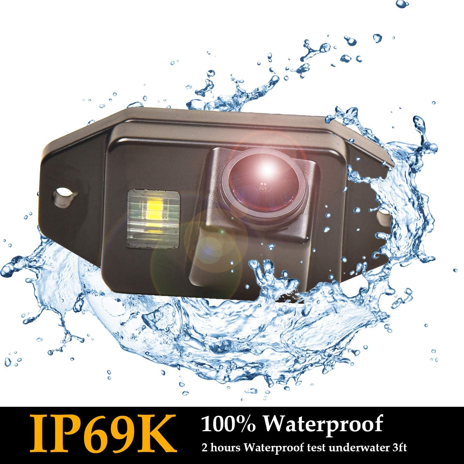 Upgraded Reversing Camera 1280x720p Camera Integrated in Number Plate ...