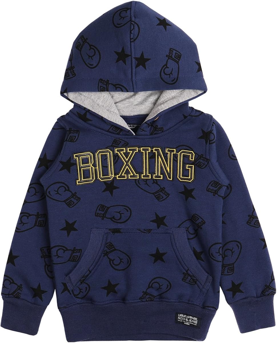 Amazon.com: Boys' Blue Boxing Pullover Hoodie Fleece Sweatshirts (4 ...