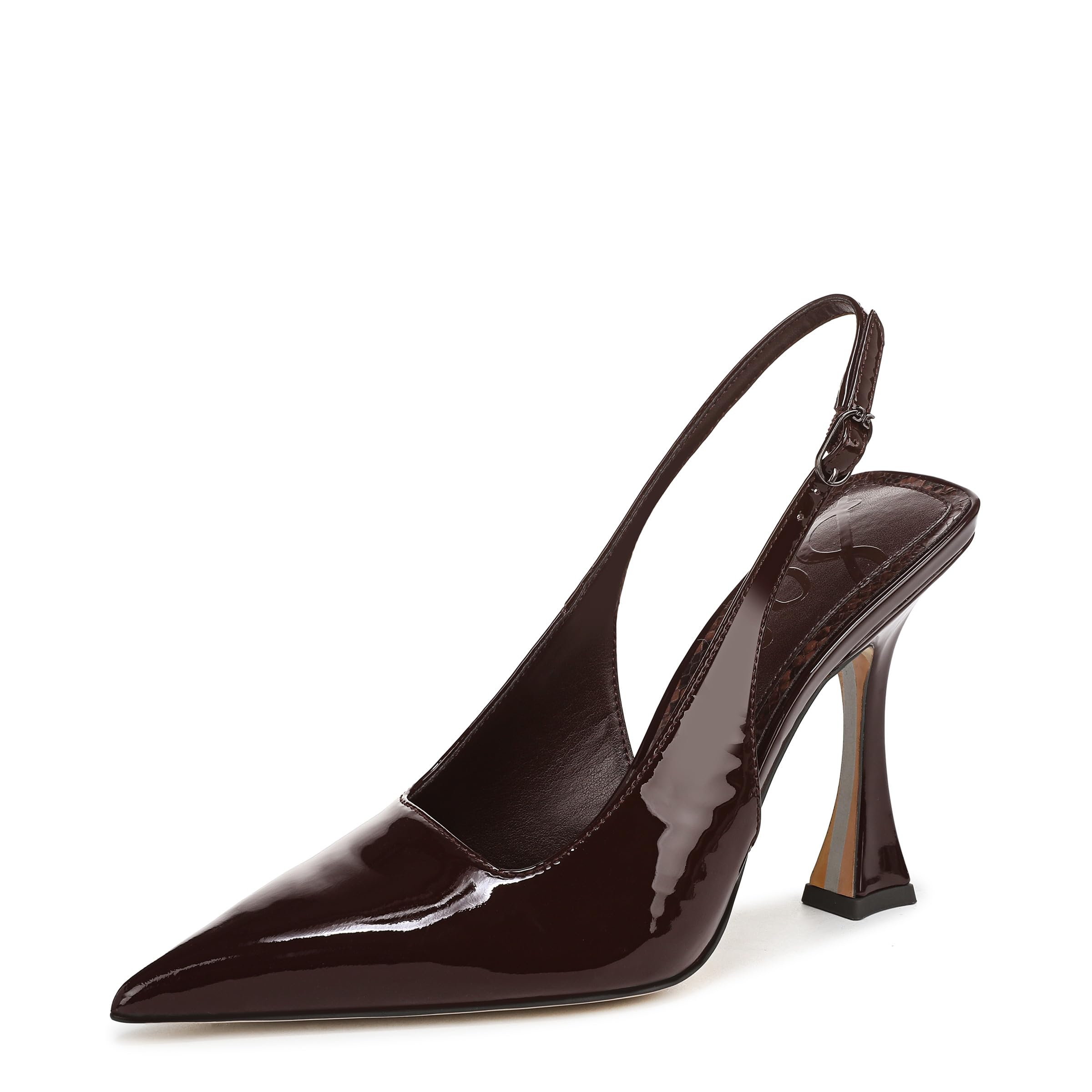 Sam Edelman Women's Odette Pump Rich Chocolate Patent 6 M