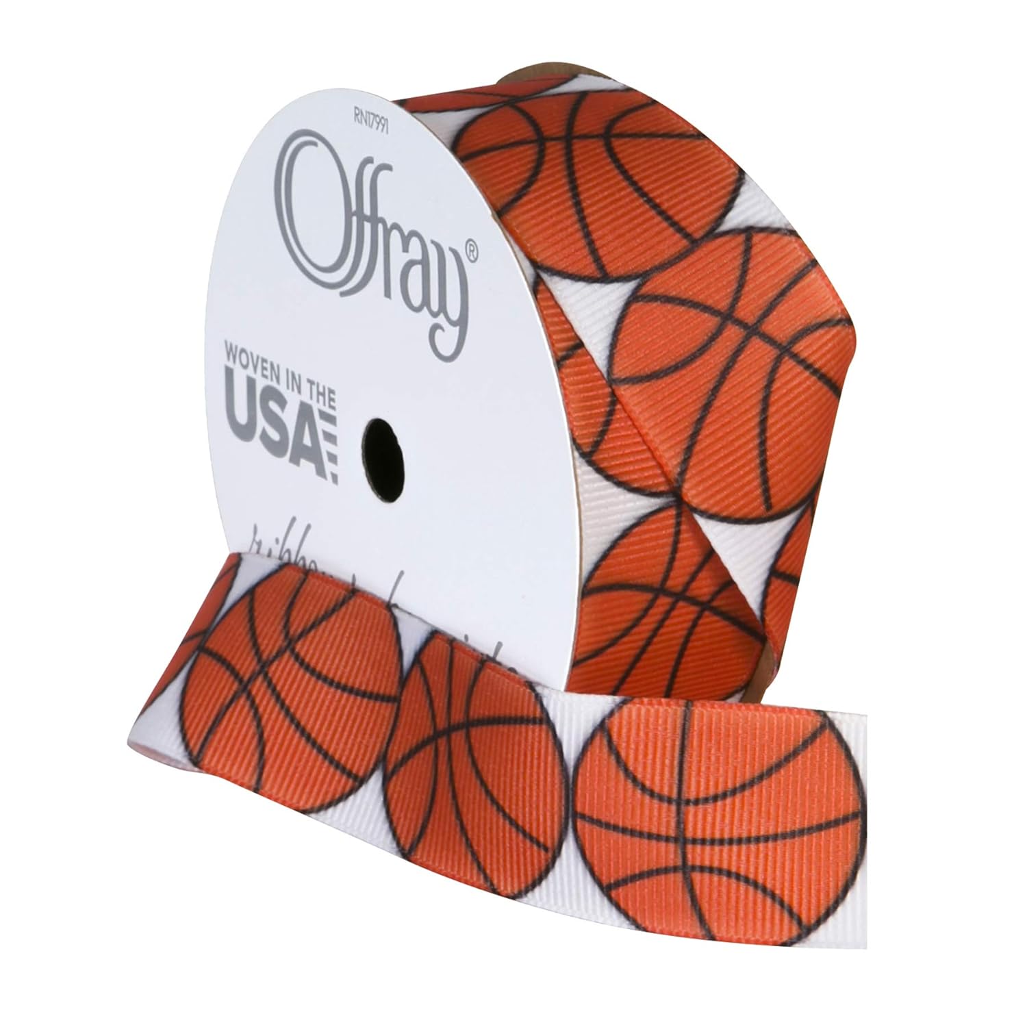 7 8 Inch X 9 Feet Soccer Offray Grosgrain Sports Craft Ribbon