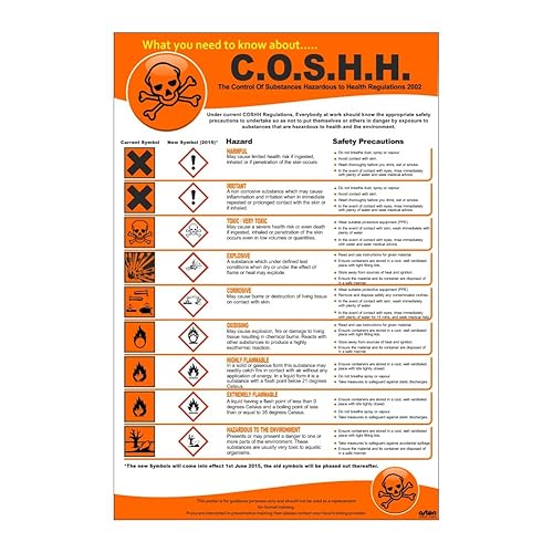 Stewart Superior COSHH Laminated Guidance Poster W420xH595mm Ref HS100 ...