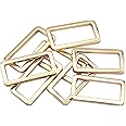Amazon.com: JWBIZ 8 Pcs Metal Flat Rectangle Rings Buckle for Bag Belt ...