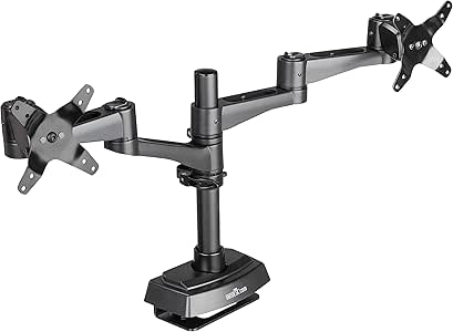Amazon.com : Vari Dual-Monitor Arm 180 Degree - Easy Installation ...