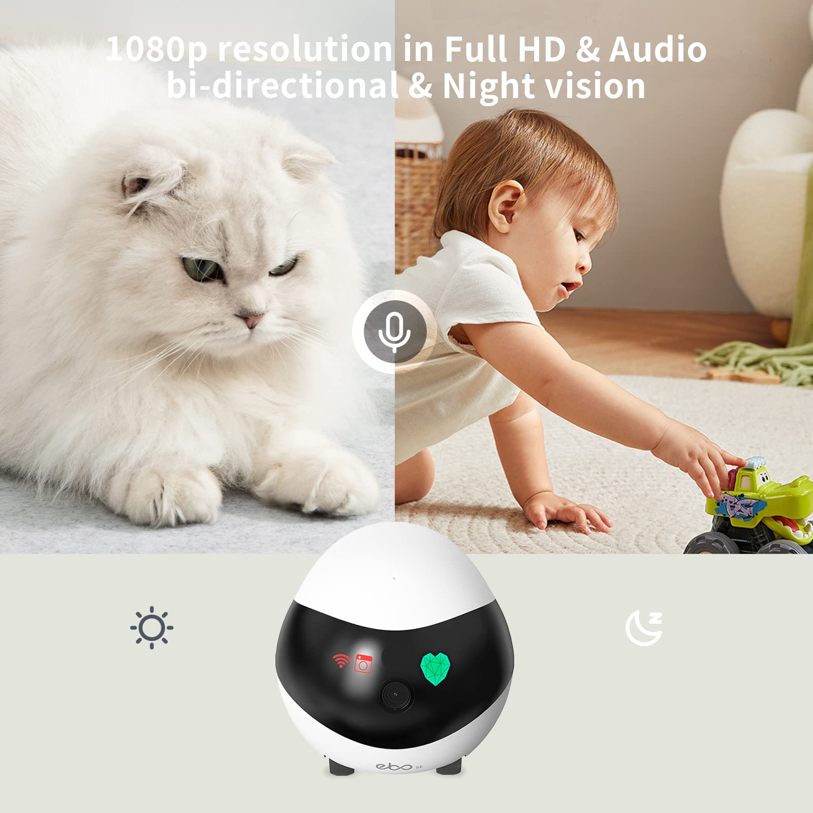 Mua Truwelby Enabot Ebo SE Moving Home Security Camera, Indoor Pet ...