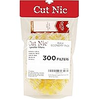 Cut Nic 4 HOLE Disposable Cigarette Filters - Bulk Economy Pack (300 ...