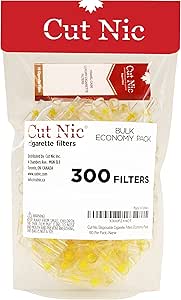 Amazon.com: Cut Nic 4 Hole Disposable Cigarette Filters (300 Filters ...