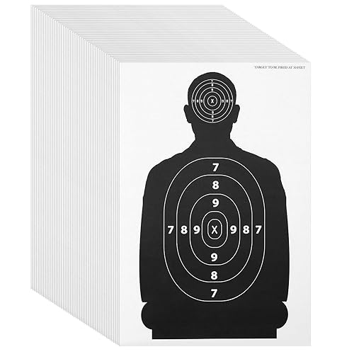Juvale Shooting Targets Paper Silhouette Style - 17 x 25 in, Black ...