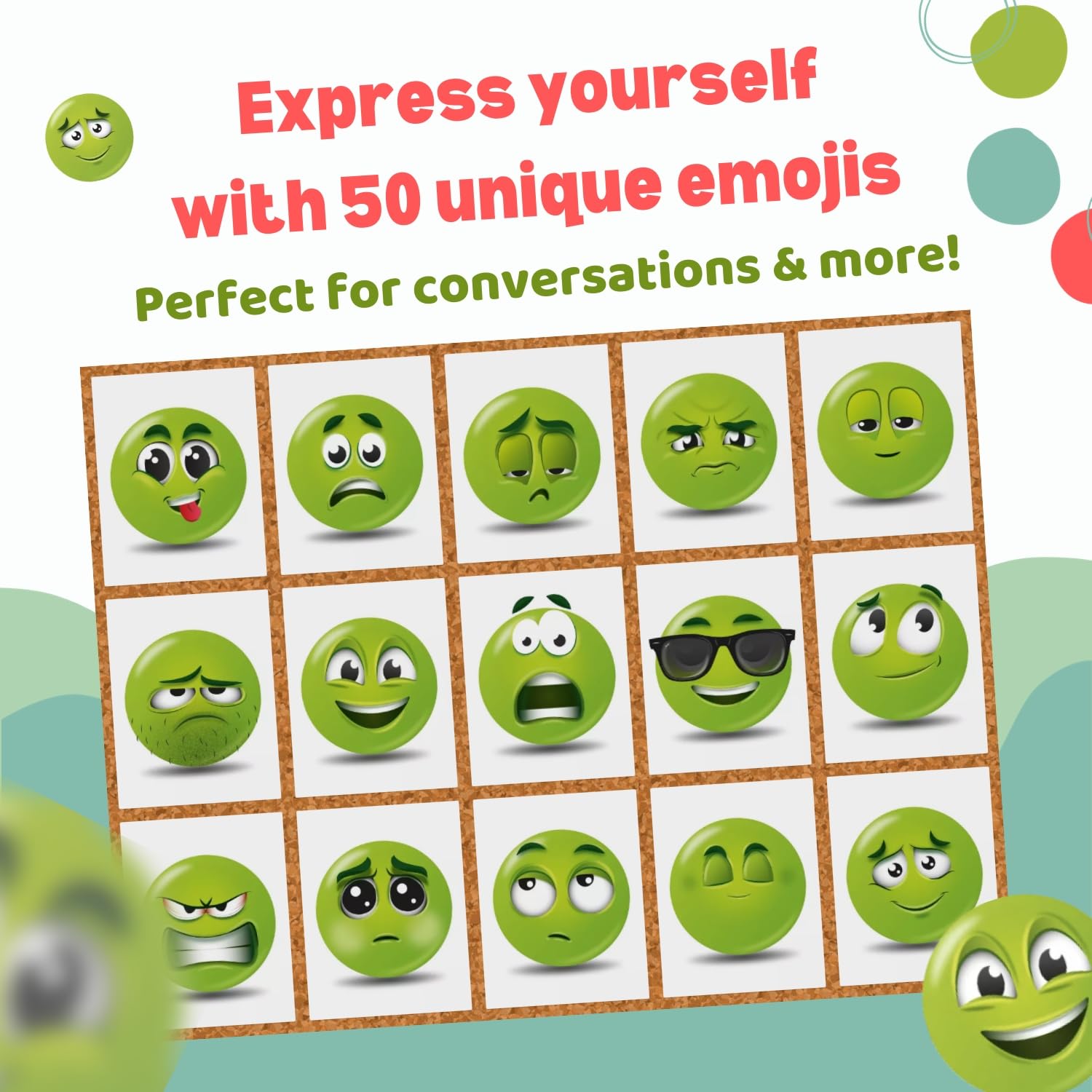 Mua Emoji Cards - 50 Unique Feelings Flash Cards - Fun Icebreaker ...