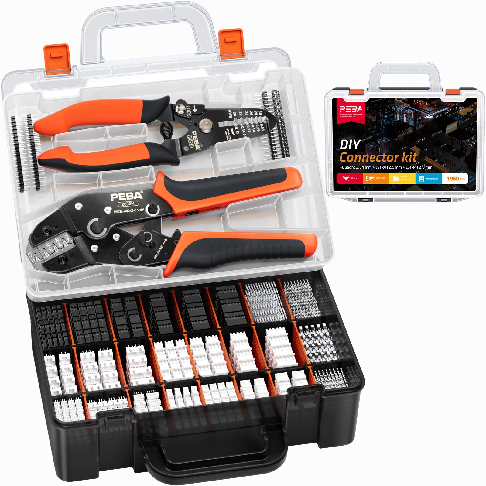Mua Micro Connector Pin Crimping Tool Kit, 28 Types JST-PH 2.0mm/JST-XH ...