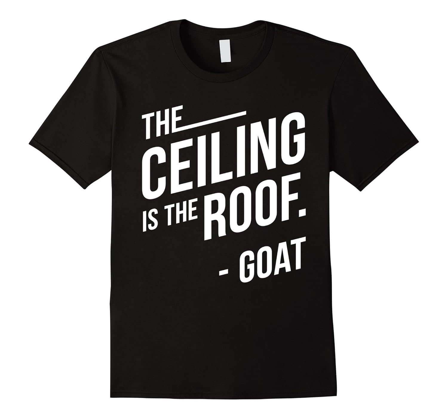 Ceiling Roof Goat T-Shirt North Carolina Blue or Black-TD – Teedep