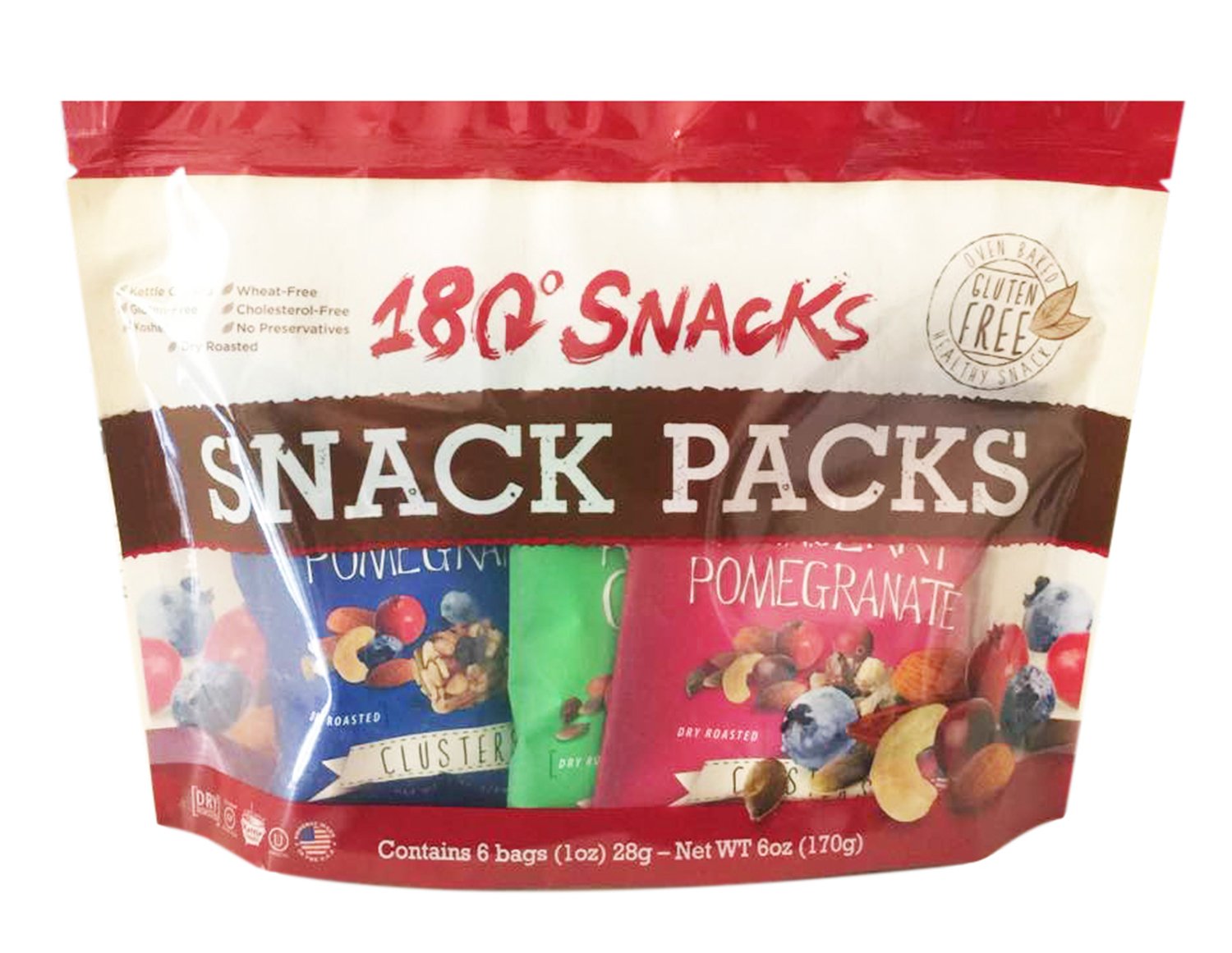 180 Snacks Nutty Rice Bites with Blueberries - Gluten Free,1.25 OZ(pack ...