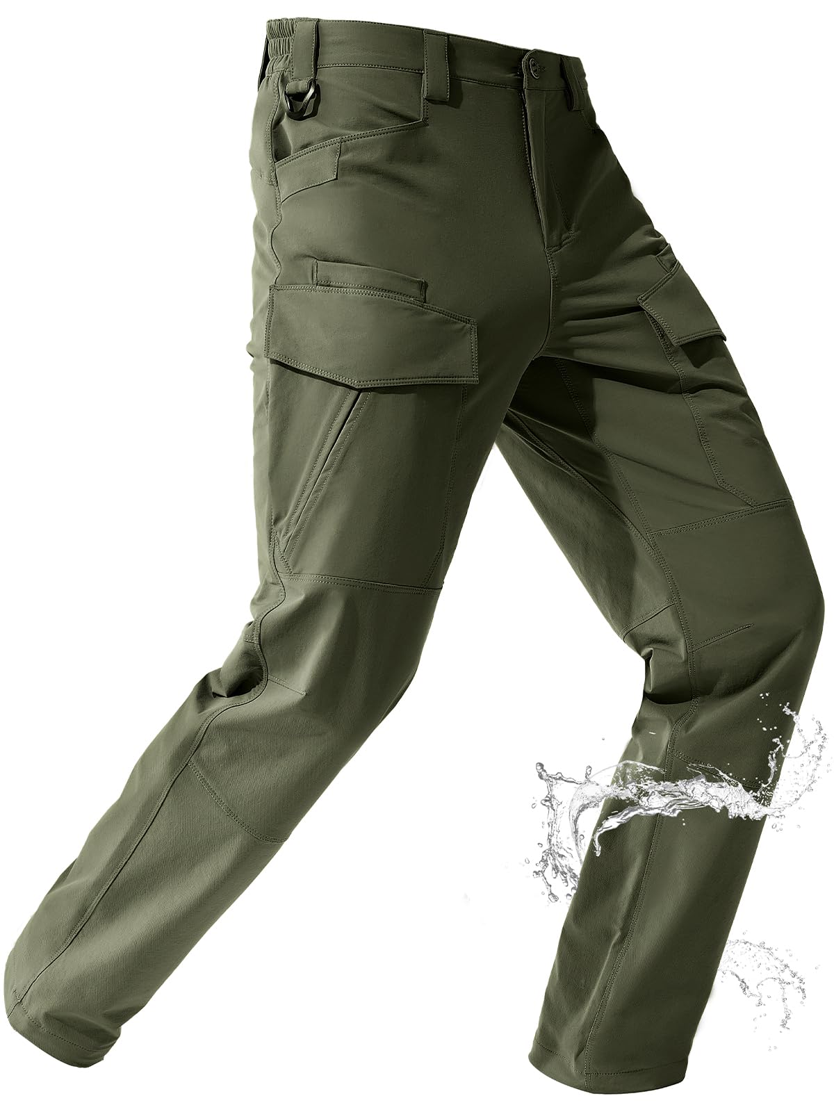 FREE SOLDIER Men's Tactical Water Repellent Ripstop Cargo Work Pants ...