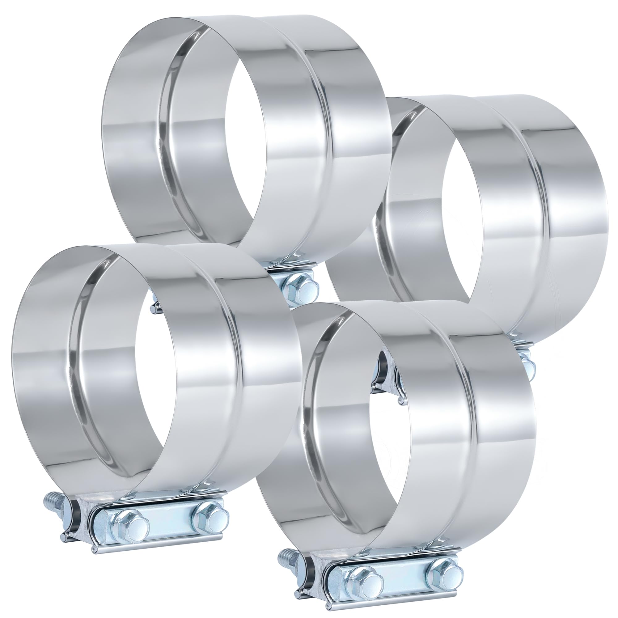 Vitonsbay 5.0 inch Exhaust Clamp,5 Inch Lap Joint Exhaust Band Clamp ...