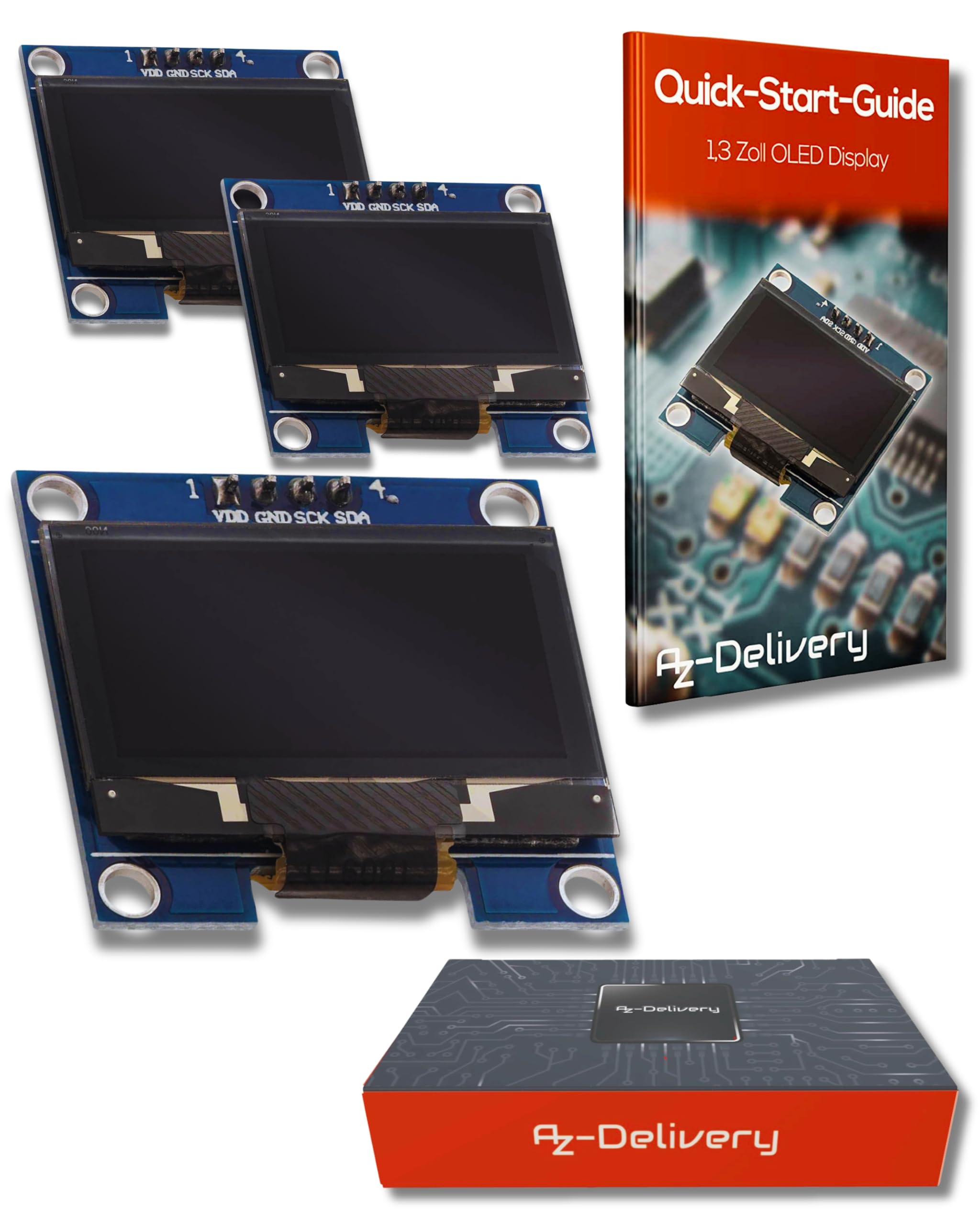 Mua AZDelivery 1.3-inch I2C IIC OLED Display SH1106 128x64 Pixels 3.3V ...