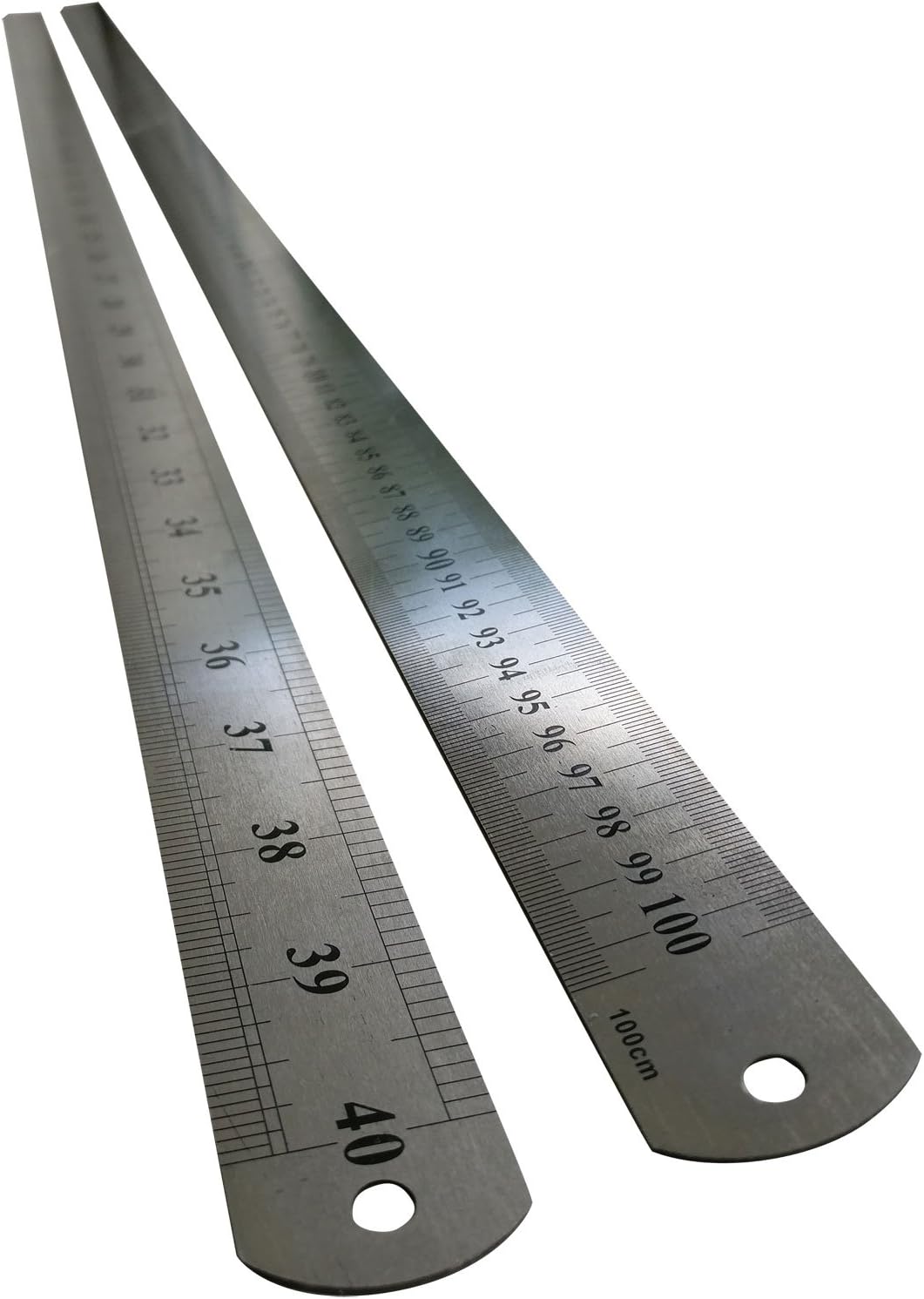 Grande Un Metro Acero 40 medir Regla De Metal Regla 1 M 100 Cm 1000 Mm