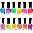 Amazon.com : KLEANCOLOR NEON COLORS 12 FULL COLLETION SET NAIL POLISH ...