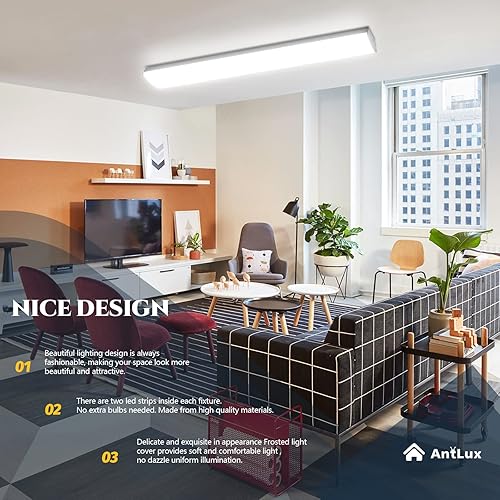 4 Foot Led Ceiling Light Fixtures ANKUR 4 FEET SLIM LED PANEL LIGHT At